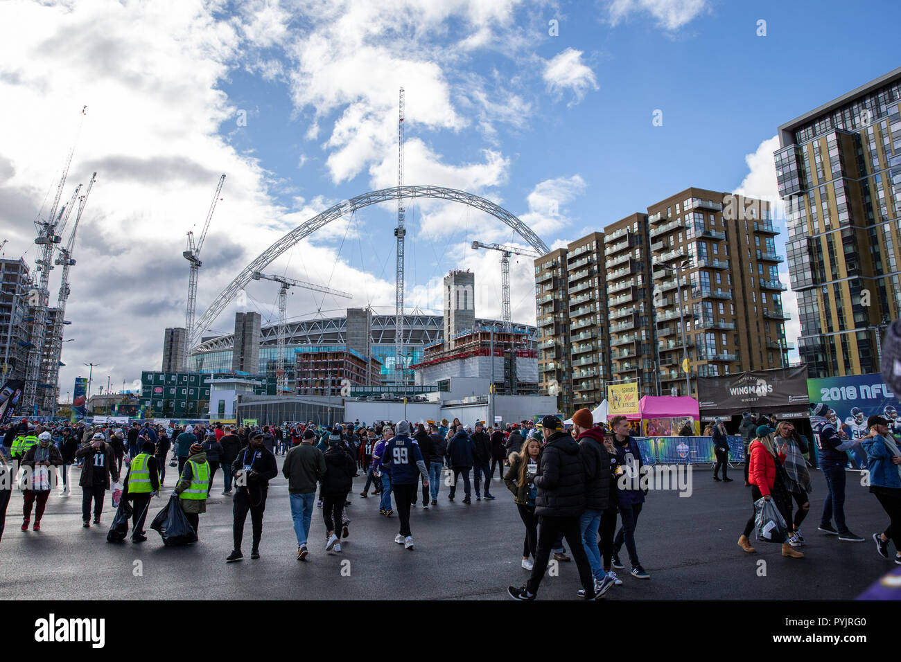 Wembley Stadium, London, UK. 28th Oct, 2018. NFL in London, game three ...