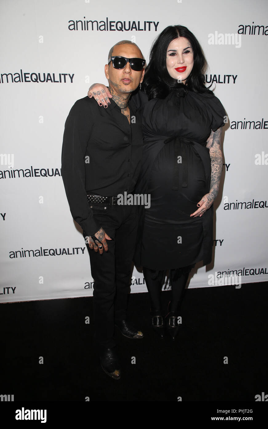 Beverly Hills, Ca. 27th Oct, 2018. Kat Von D, Rafael Reyes, At Animal ...