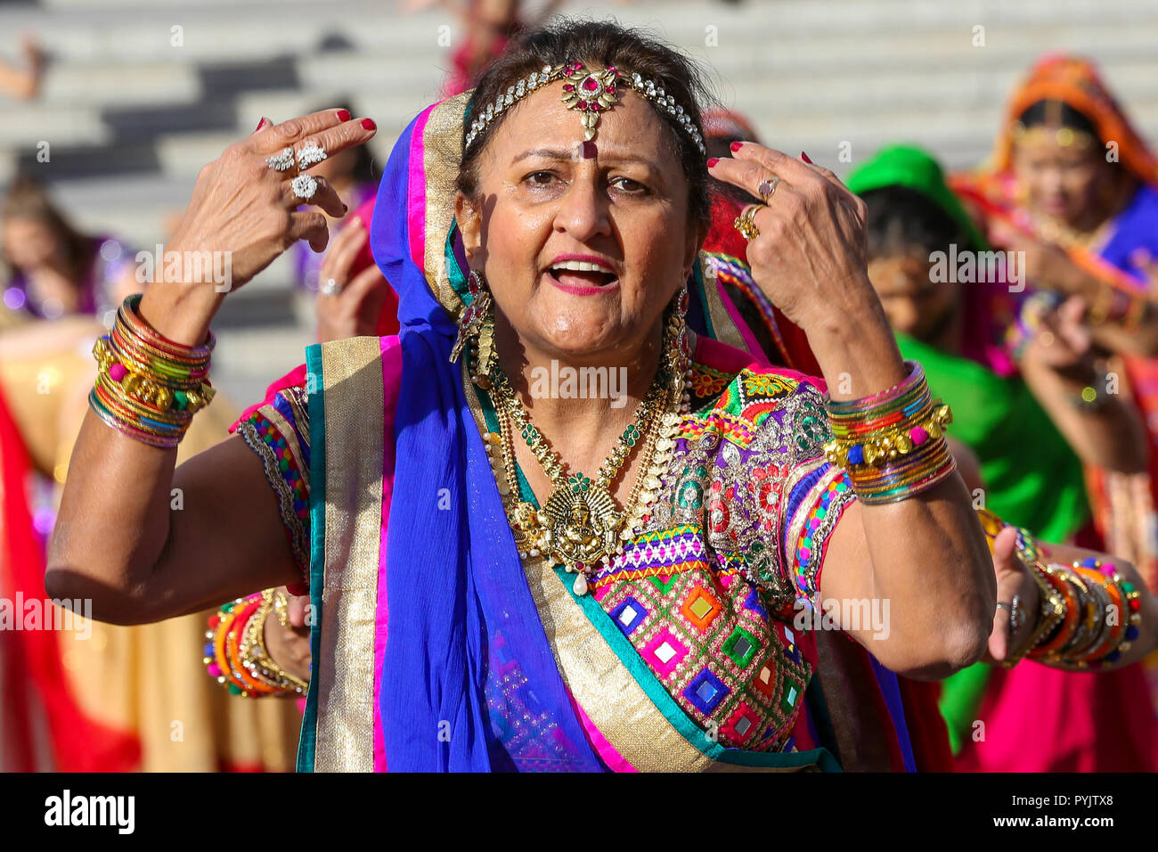 Trafalgar Square, London, UK. 28 Oct 2018 - Performers during the Mass ...