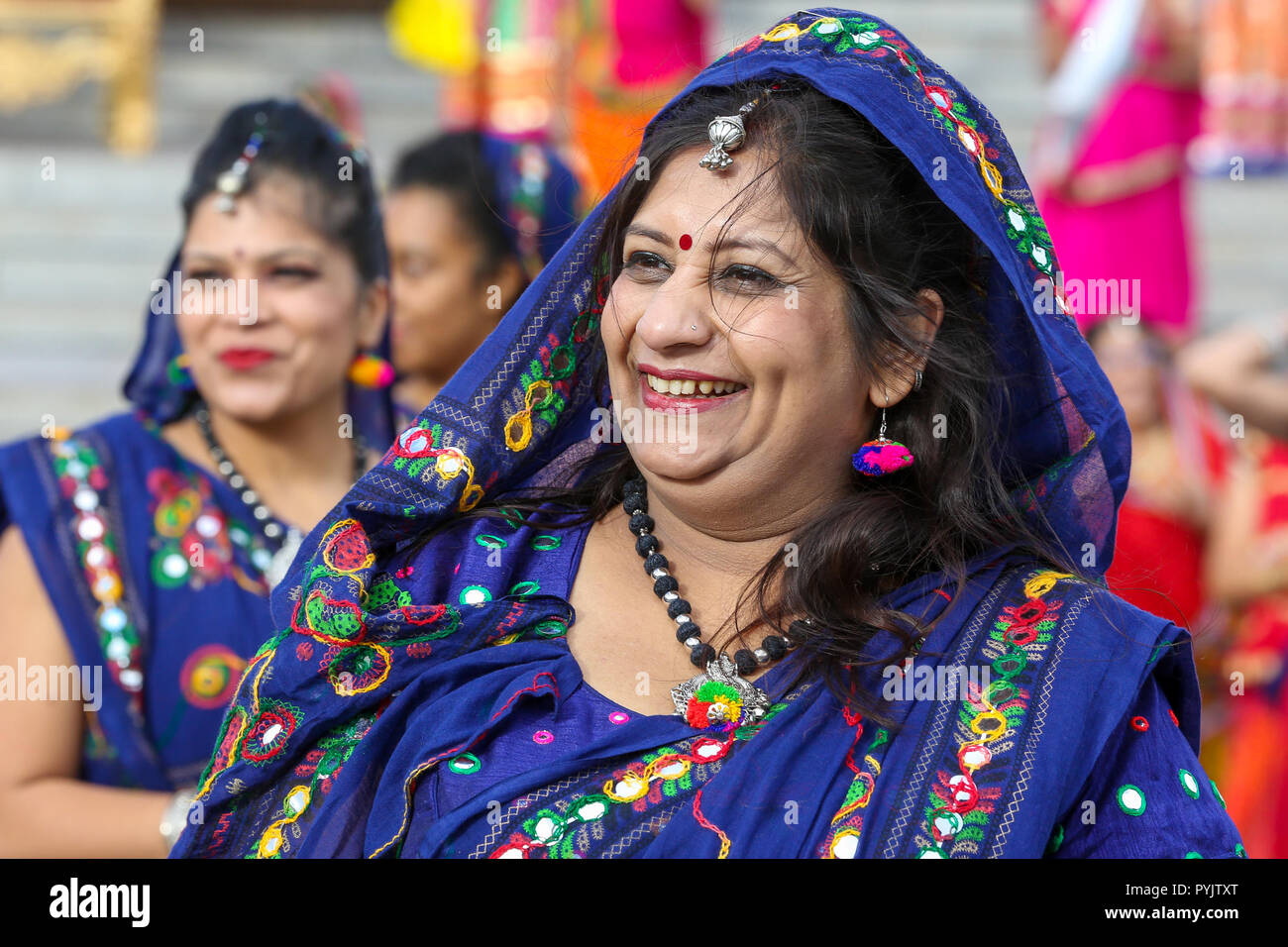 Trafalgar Square, London, UK. 28 Oct 2018 - Performers during the Mass ...