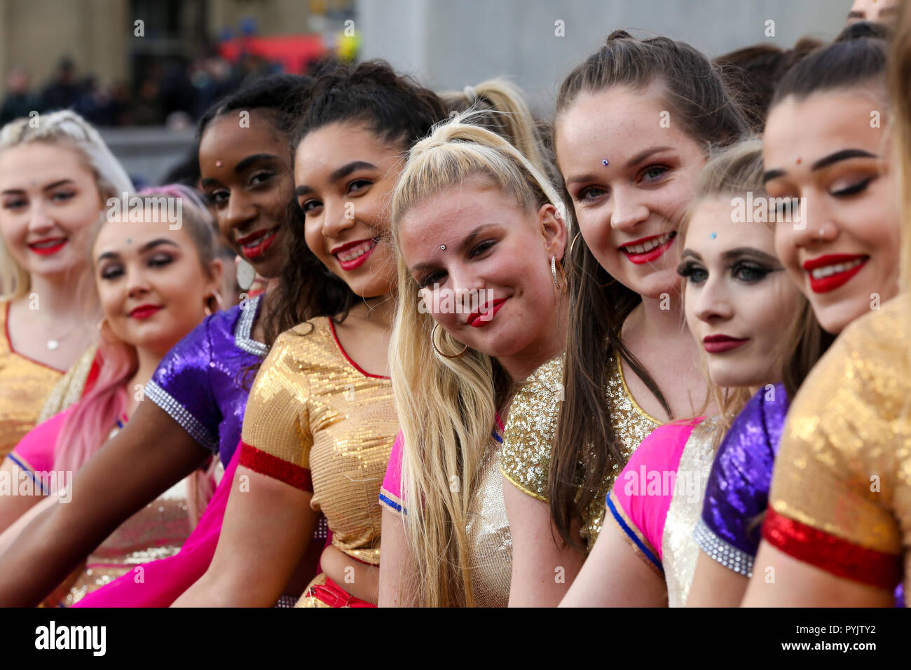 Trafalgar Square, London, UK. 28 Oct 2018 - Performers during the Mass ...