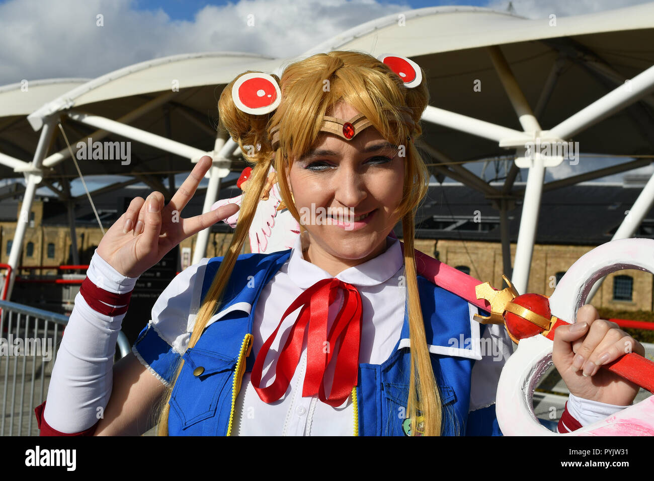 London, UK. 28th Oct 2018. Cosplay fans came to London on October 28 ...