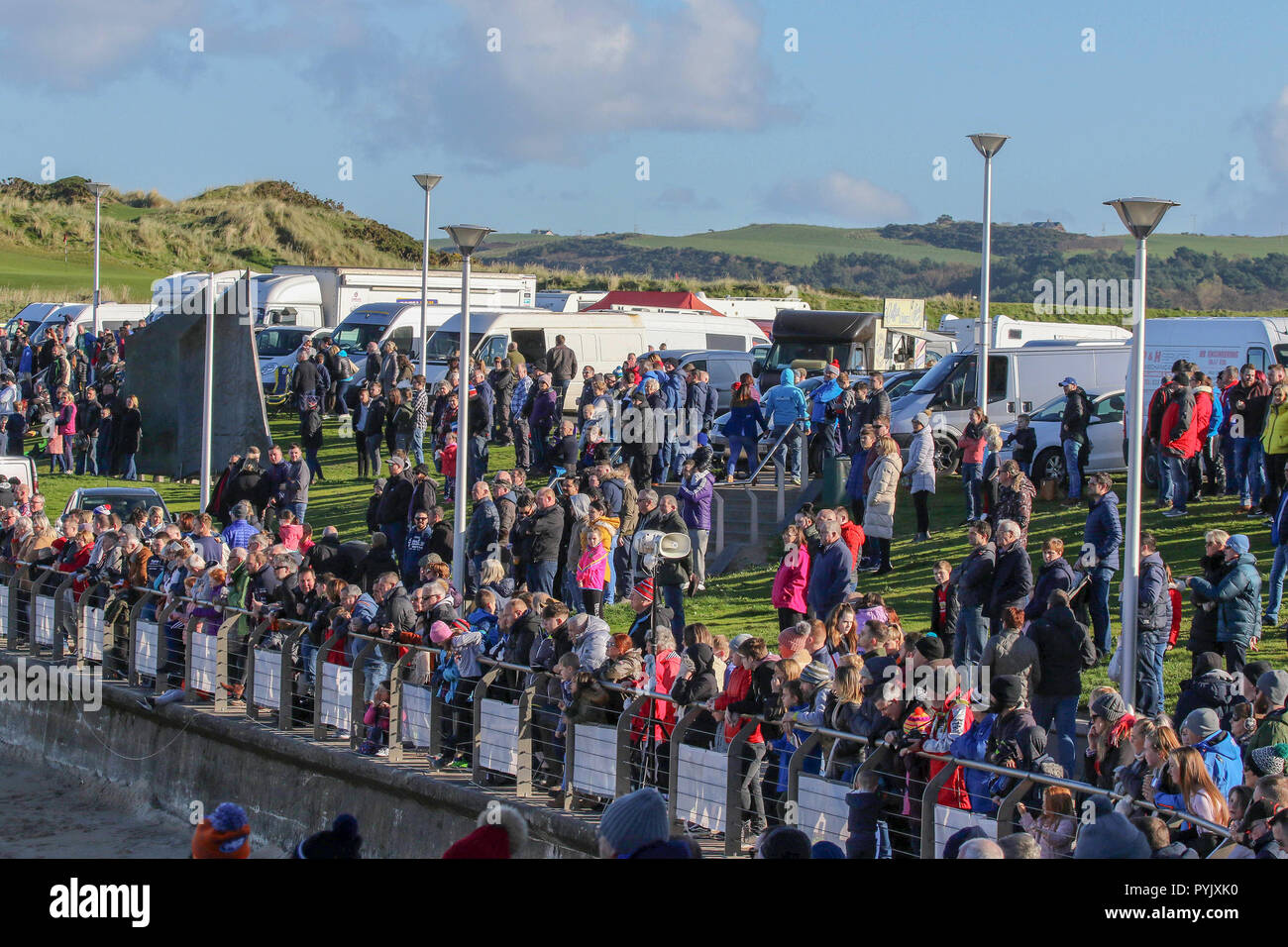 Portrush beach motorbike races hi-res stock photography and images - Alamy