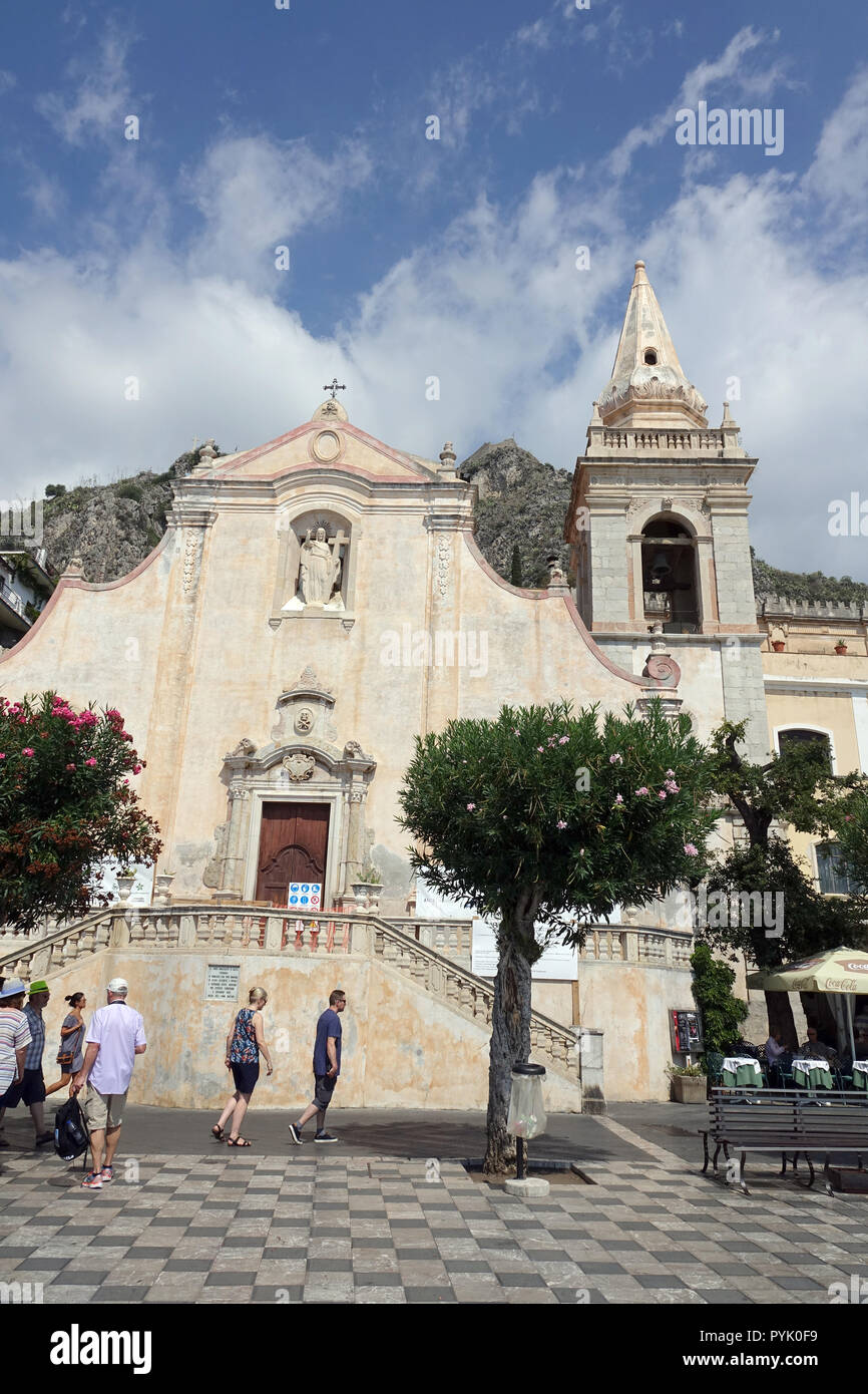 Taormina, Italy. 09th Sep, 2018. The church of San Giuseppe in Piazza ...