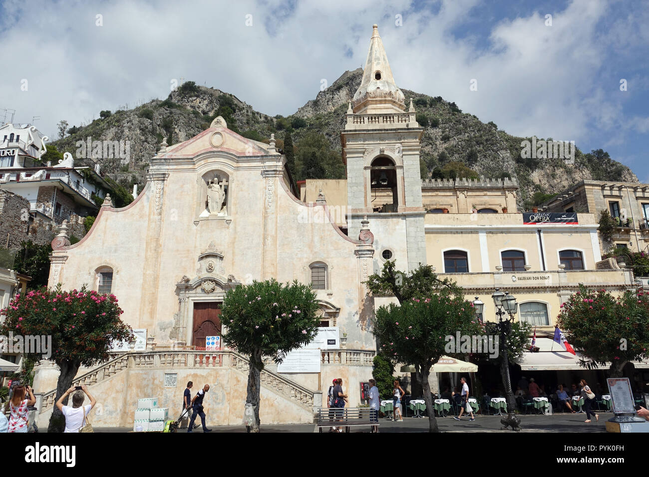 Taormina, Italy. 09th Sep, 2018. The church of San Giuseppe in Piazza ...