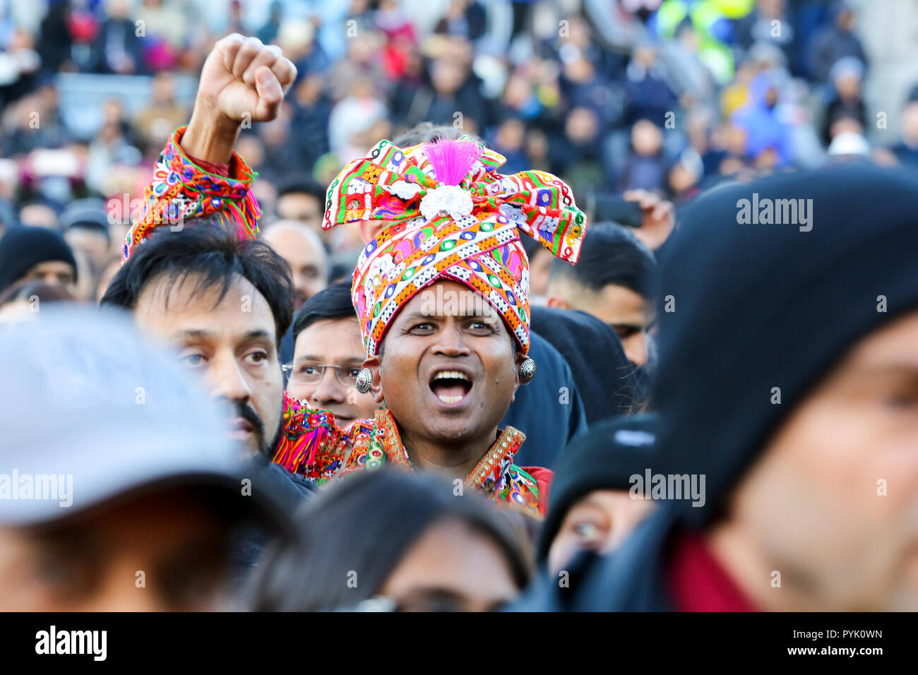 Trafalgar Square, London, UK. 28 Oct 2018 - Hundreds of Hindus, Sikhs ...