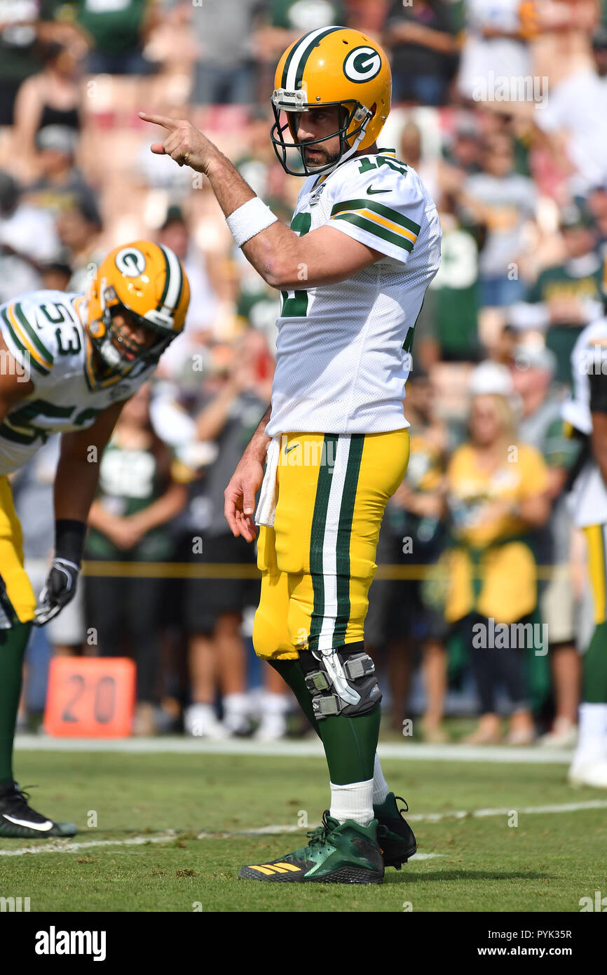 Los Angeles, CA, USA. 28th Oct, 2018. Green Bay Packers quarterback ...