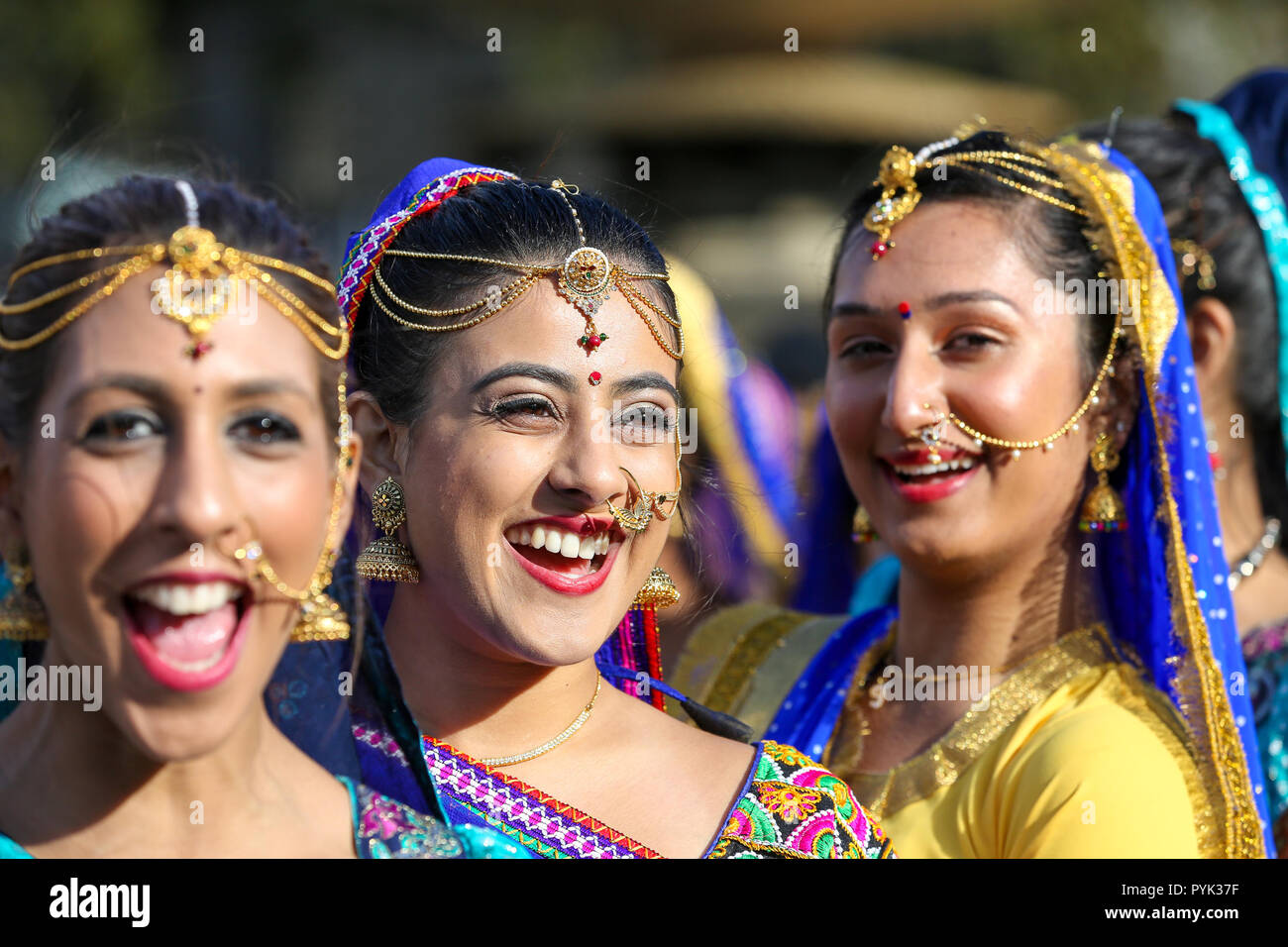 Trafalgar Square, London, UK. 28 Oct 2018 - Performers during the Mass ...