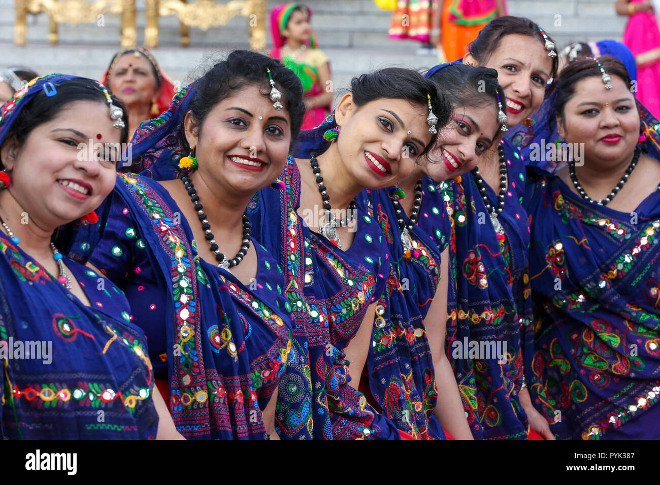 Trafalgar Square, London, UK. 28 Oct 2018 - Performers during the Mass ...
