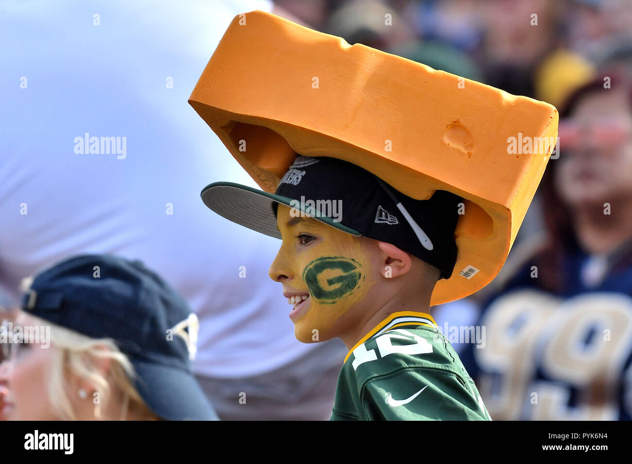 Los Angeles, CA, USA. 28th Oct, 2018. Green Bay Packers Fans during the ...