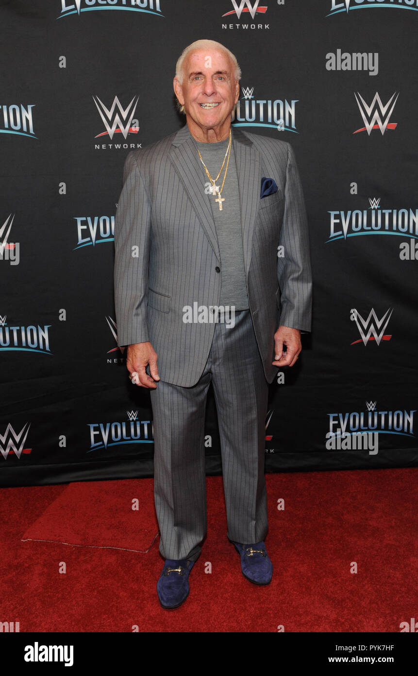 Uniondale, NY, USA. 28th Oct, 2018. Ric Flair at Evolution, WWE's first ...