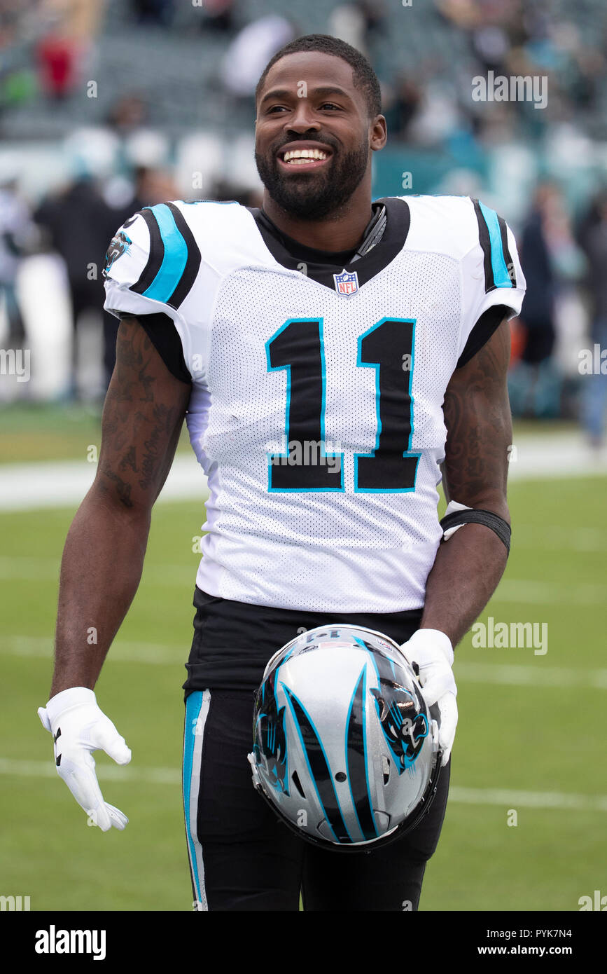Philadelphia, Pennsylvania, USA. 21st Oct, 2018. Carolina Panthers wide receiver Torrey Smith ...