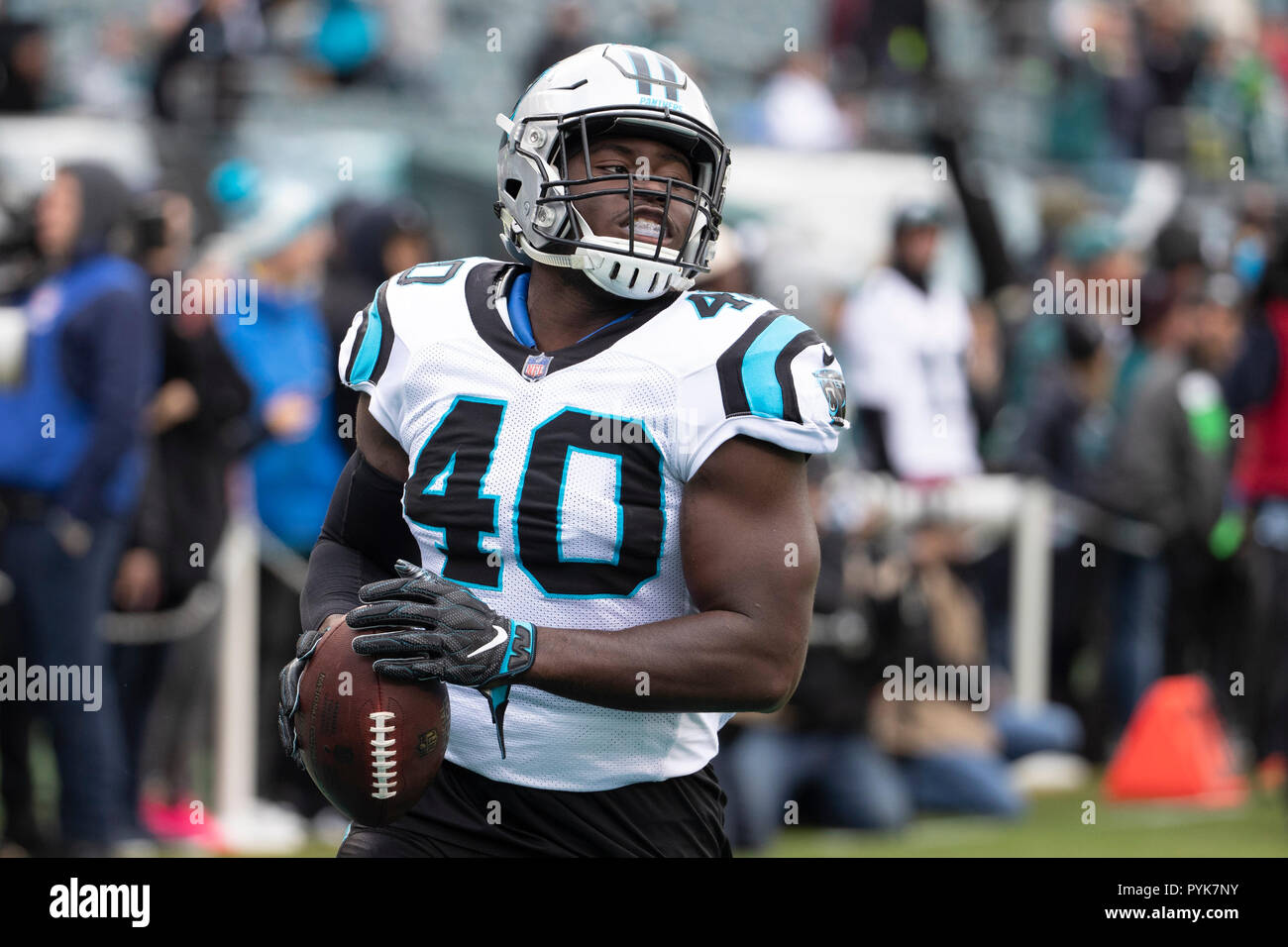 Philadelphia, Pennsylvania, USA. 21st Oct, 2018. Carolina Panthers ...