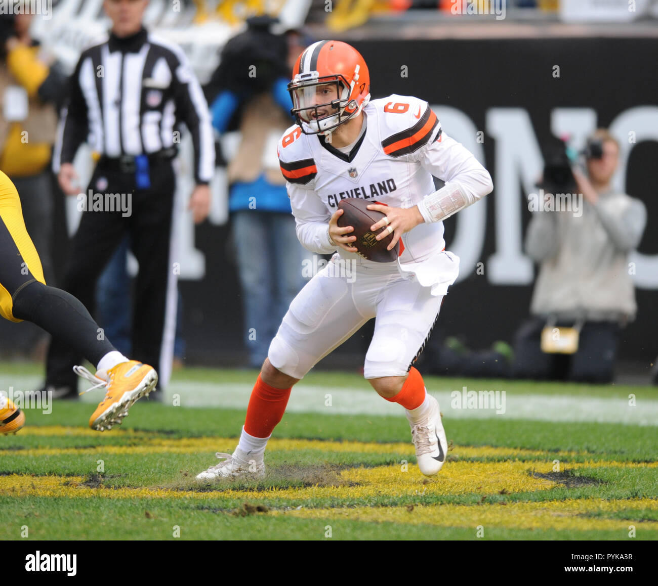 October 28th, 2018: Browns #6 Baker Mayfield during the Pittsburgh ...
