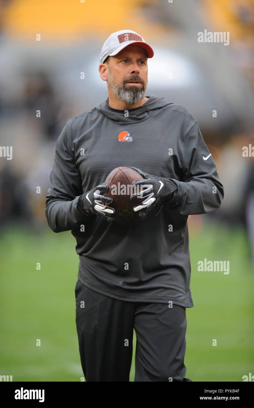 October 28th, 2018: Browns coach Todd Haley during the Pittsburgh ...