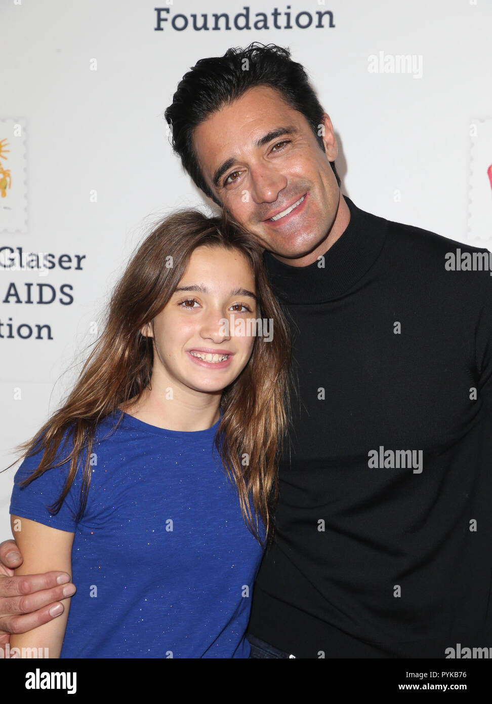 Culver City, Ca. 28th Oct, 2018. Gilles Marini, Juliana Marini, at the ...