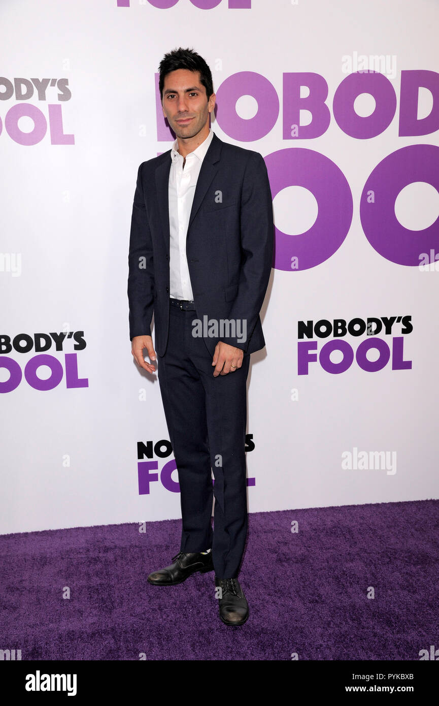 NEW YORK, NY - OCTOBER 28: Nev Schulman attends 'Nobody's Fool' New ...