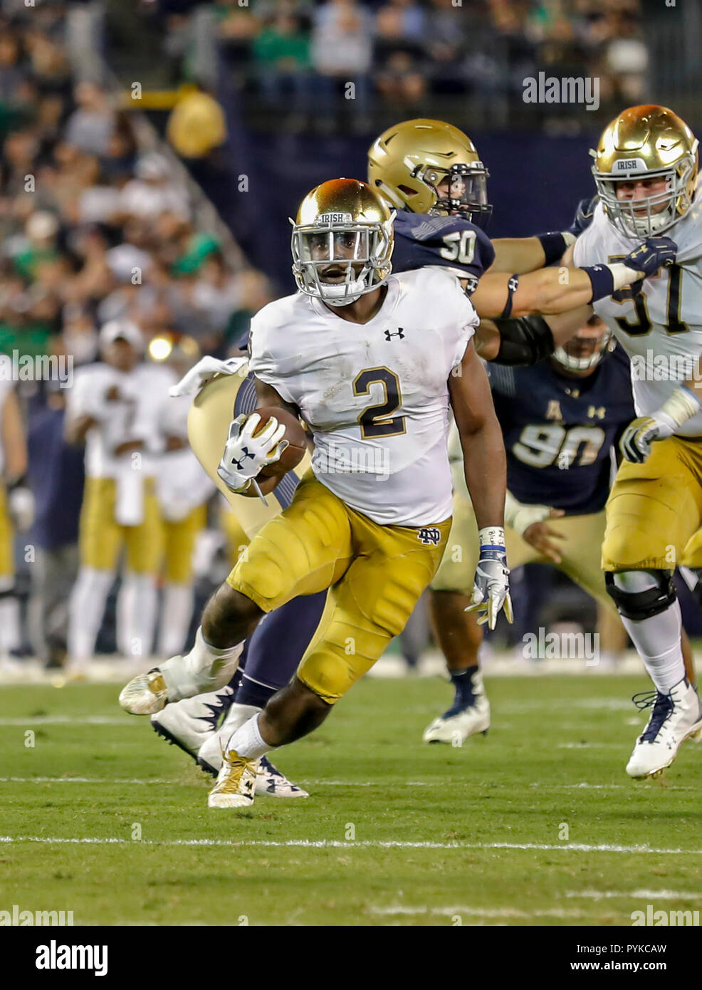 San Diego, California, USA. 27th Oct, 2018. Notre Dame Fighting Irish ...