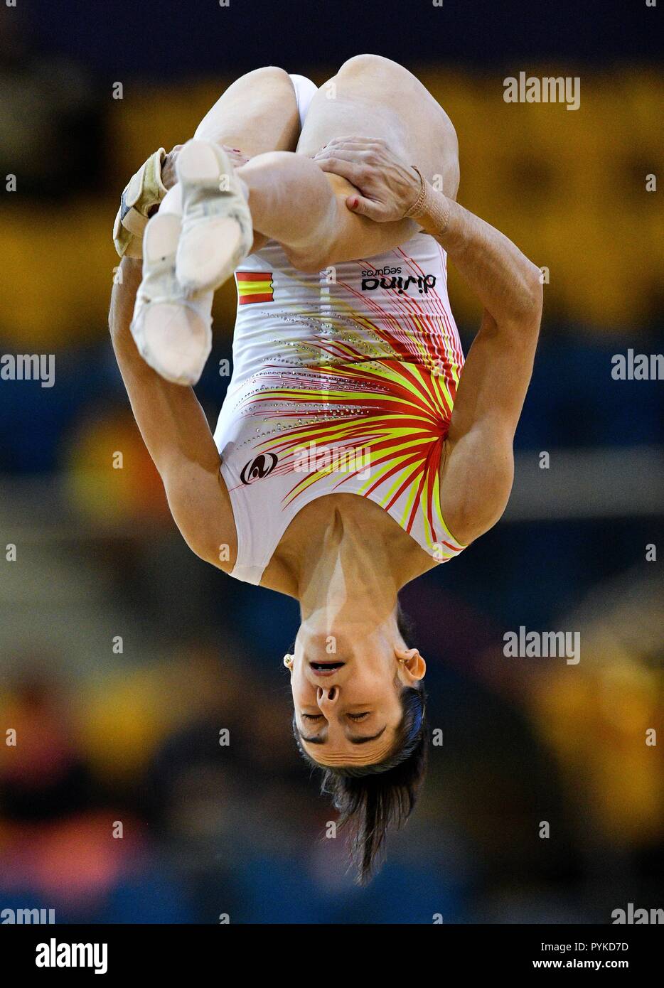 Doha, Qatar. 28th Oct, 2018. Ana Perez of Spain performs during the ...