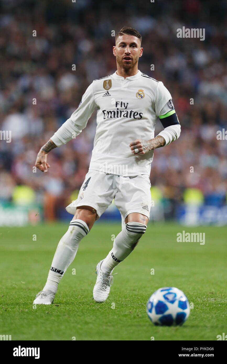 Madrid, Spain. 23rd Oct, 2018. Sergio Ramos (Real) Football/Soccer ...