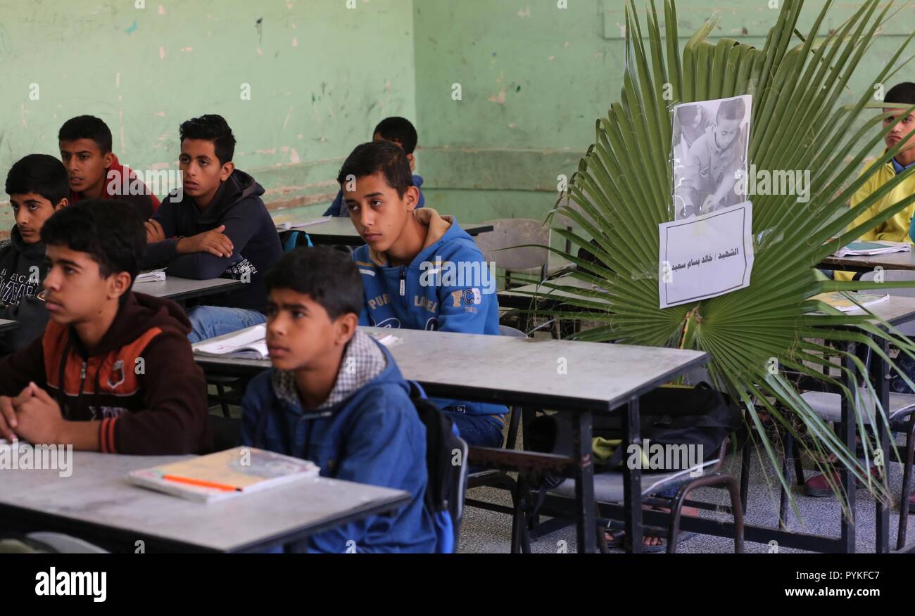 October 29, 2018 - Deir Al-Balah, Gaza Strip, Palestinian Territory - A ...