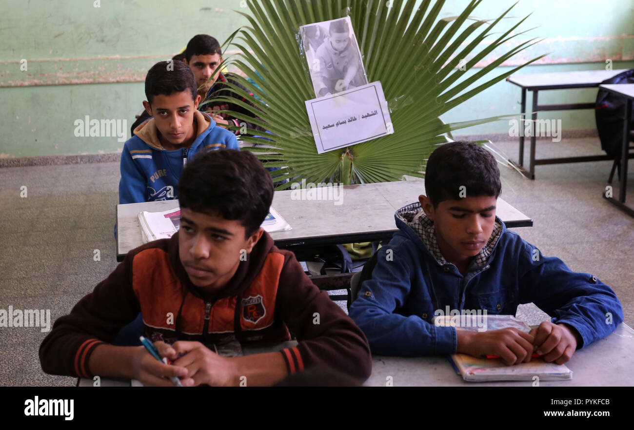 October 29, 2018 - Deir Al-Balah, Gaza Strip, Palestinian Territory - A ...