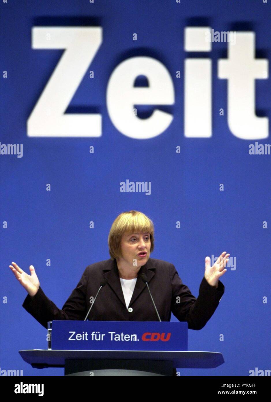 (dpa) - Angela Merkel, chairman of the German Christian Democratic ...