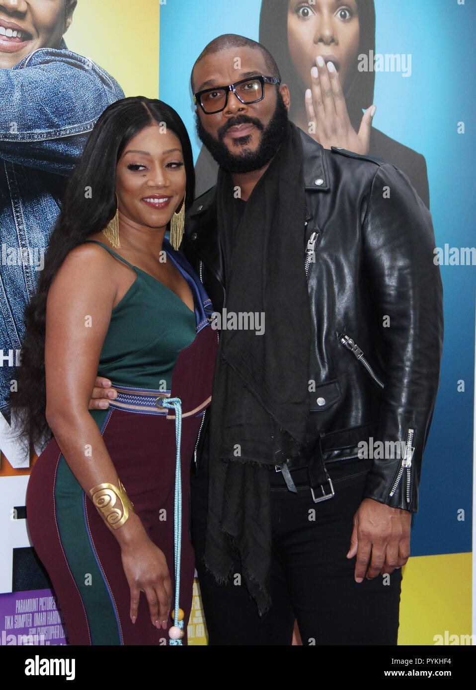 New York, NY, USA. 28th Oct, 2018. Tiffany Haddish, Tyler Perry at the ...