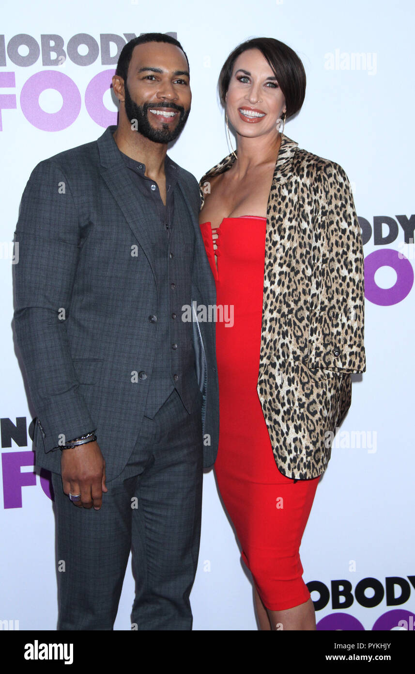 New York, NY, USA. 28th Oct, 2018. Omari Handwick, Jennifer Pfautch at ...