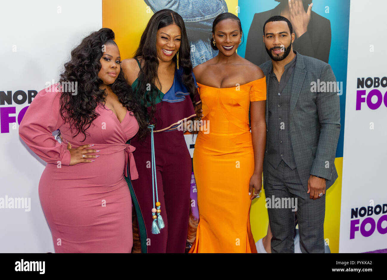 New York, USA. 28th October, 2018. Amber Riley, Tiffany Haddish, Tika ...