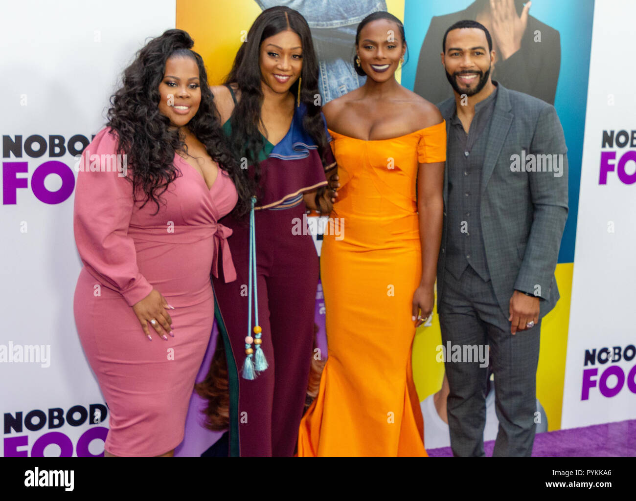 New York, USA. 28th October, 2018. Amber Riley, Tiffany Haddish, Tika ...
