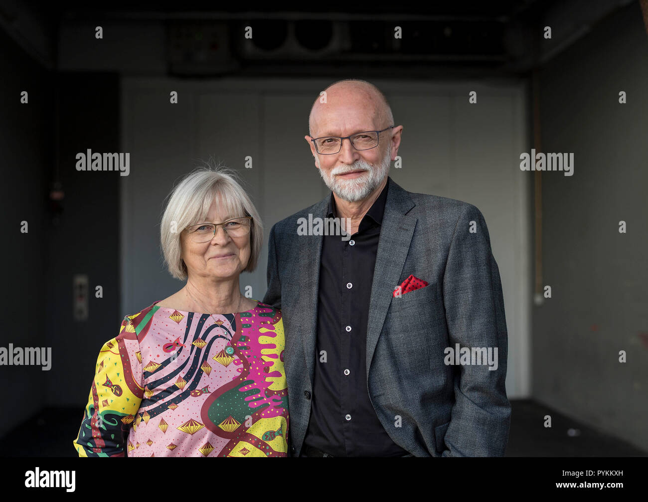 Friedbert STOHNER, Germany, children's book author, with his wife Anu ...