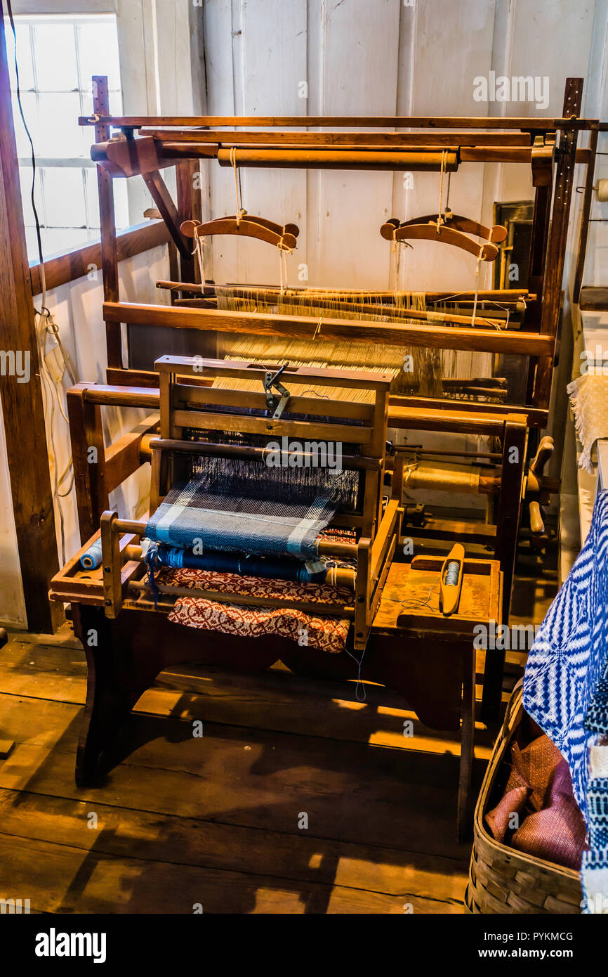 Loom Mystic Seaport Mystic, Connecticut, USA Stock Photo - Alamy