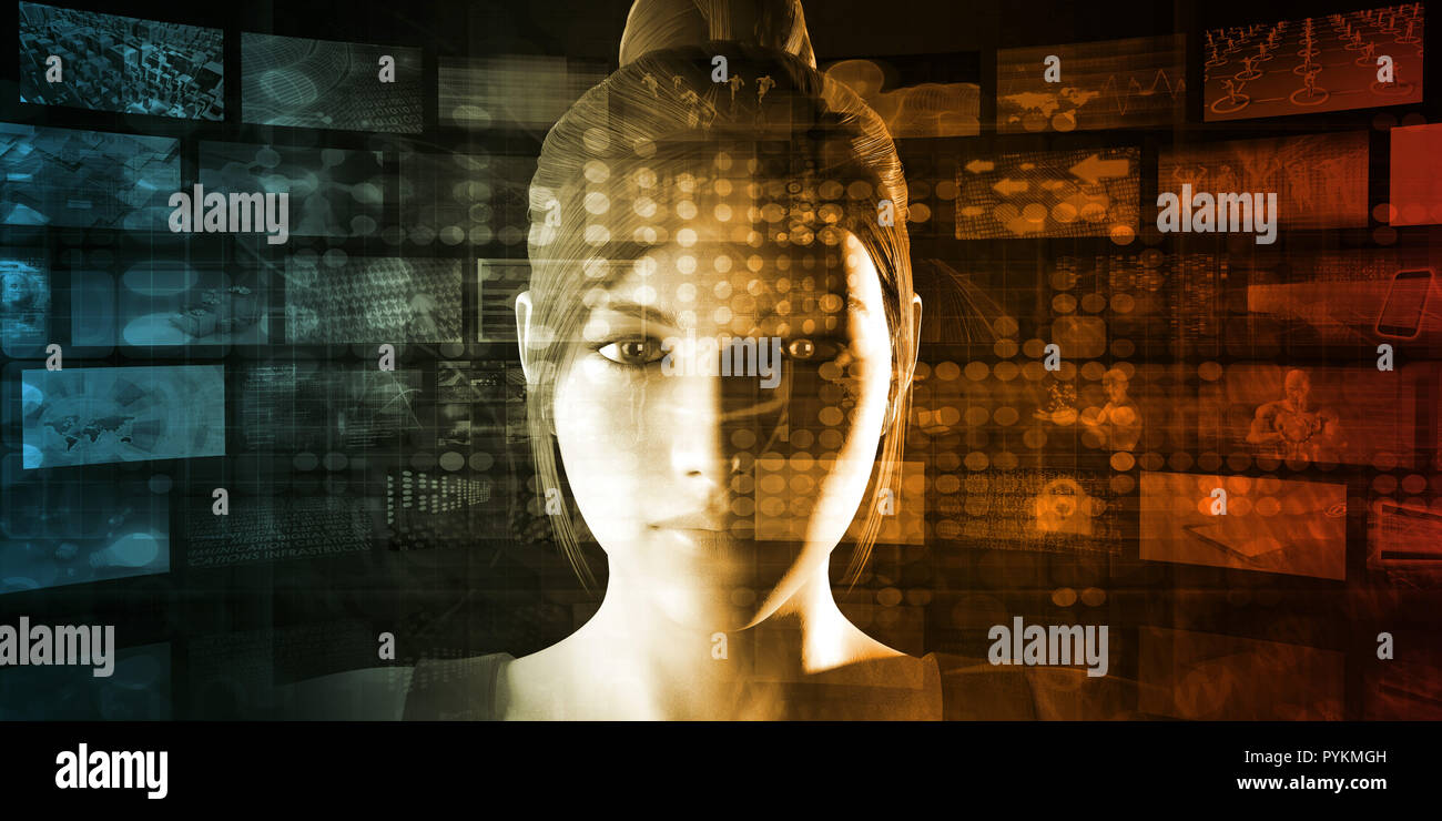 Technology Abstract Background with Tech Startup Industry Concept Stock ...