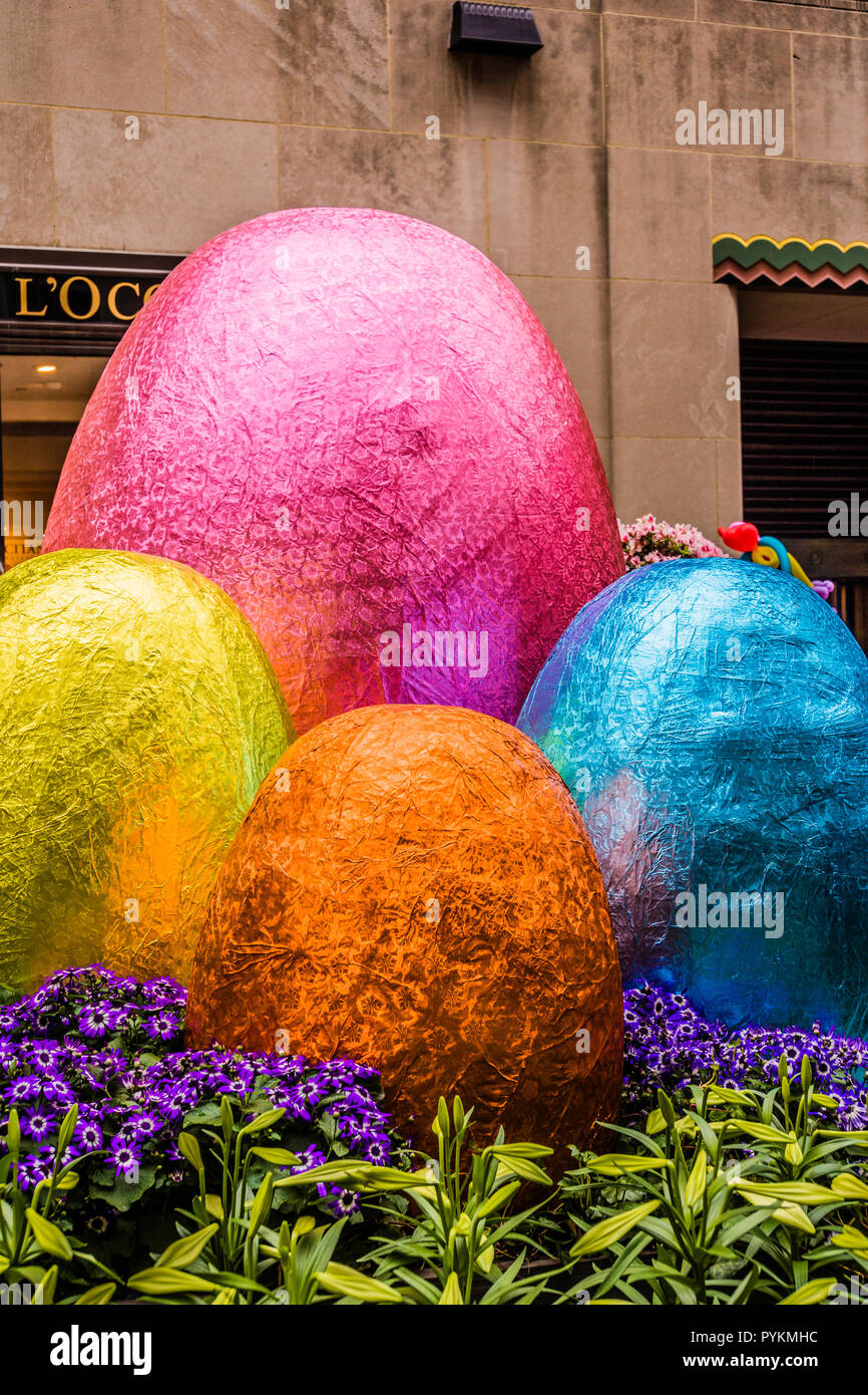 Easter Rockefeller Center Manhattan New York, New York, USA Stock Photo ...