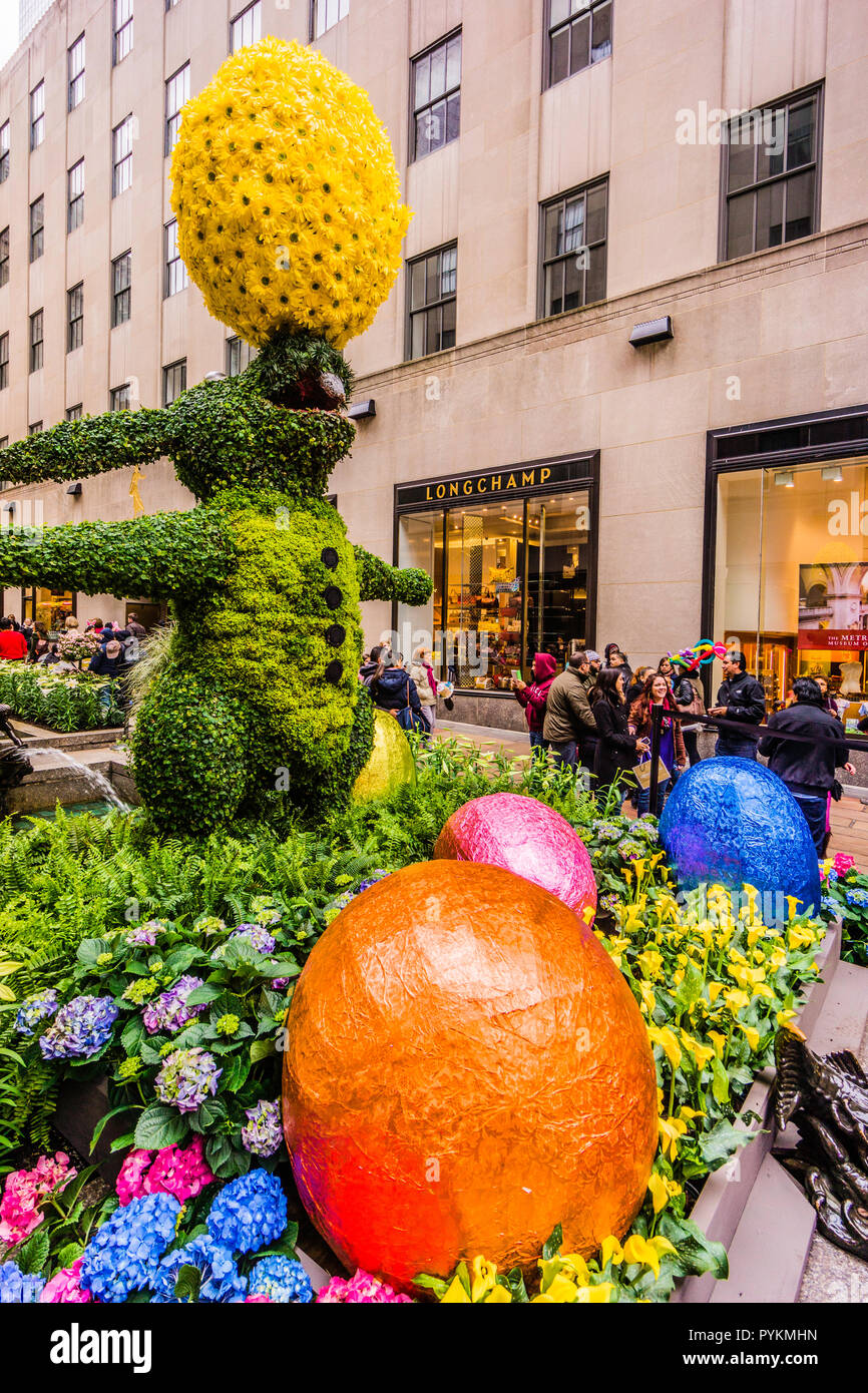 Easter rockefeller center manhattan new hi-res stock photography and ...