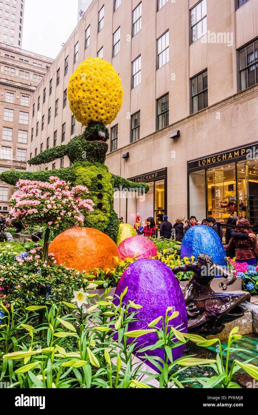 Easter rockefeller center manhattan new hi-res stock photography and ...