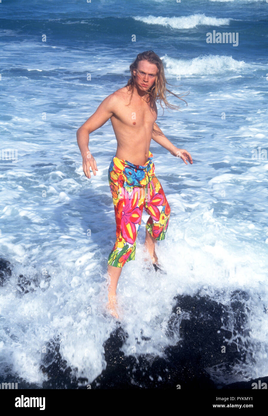 HONOLULU, HI - NOVEMBER 23: (EXCLUSIVE) Model/actor David Roman poses ...
