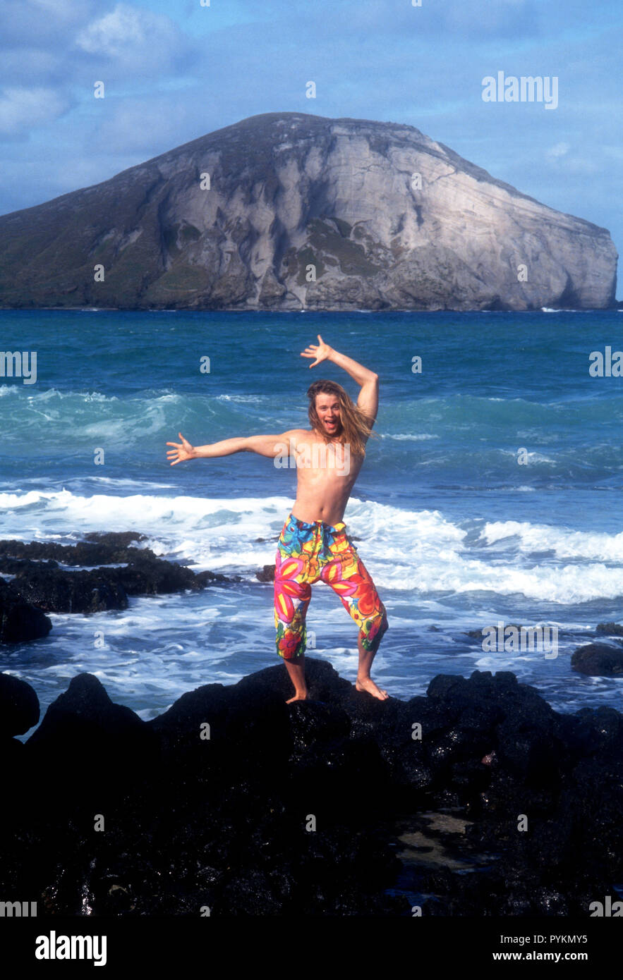 HONOLULU, HI - NOVEMBER 23: (EXCLUSIVE) Model/actor David Roman poses ...