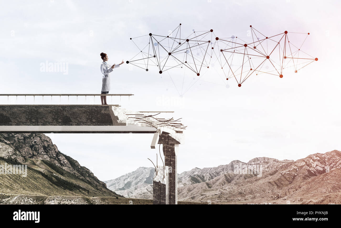 Solving medical problems by means of modern technologies Stock Photo ...