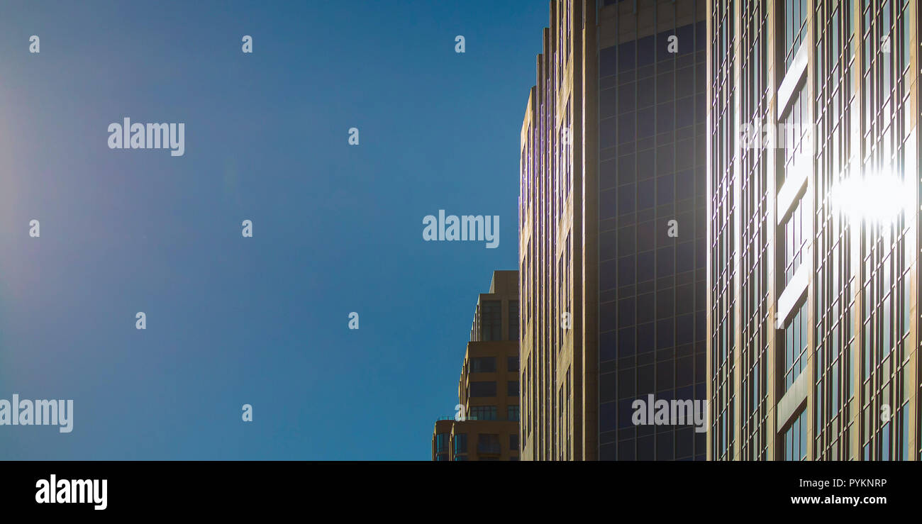 Building with reflection of sun in Salt Lake City Stock Photo - Alamy