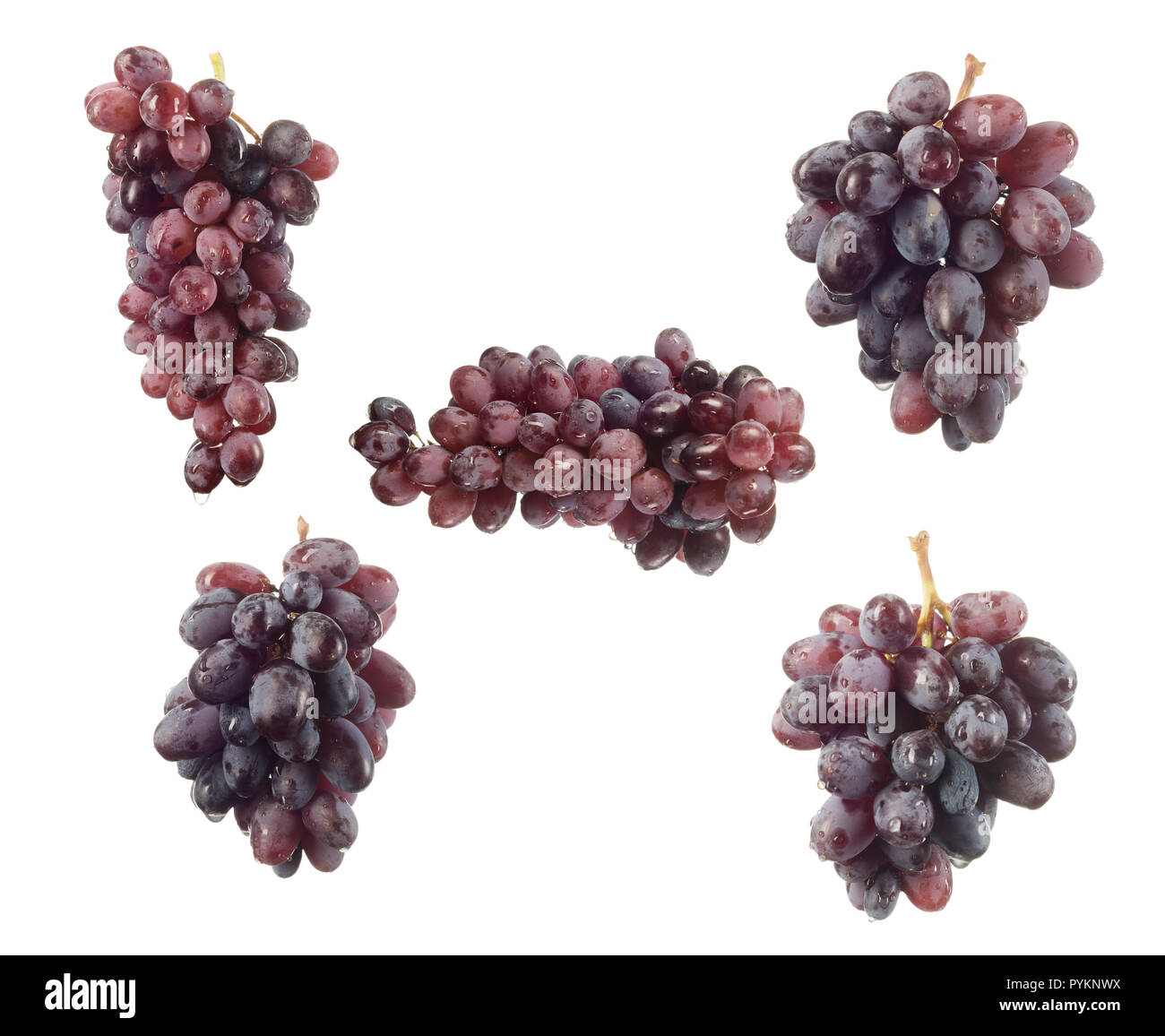 fresh ripe red grape isolated on white background Stock Photo - Alamy