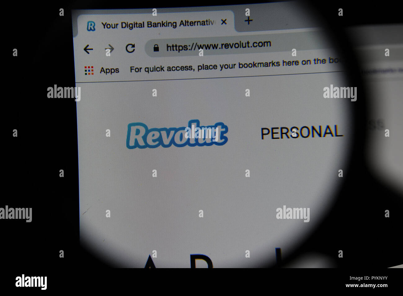 Revolut laptop screen hi-res stock photography and images - Alamy