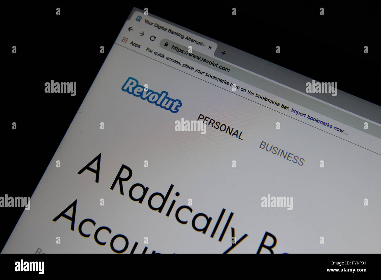 Revolut laptop screen hi-res stock photography and images - Alamy