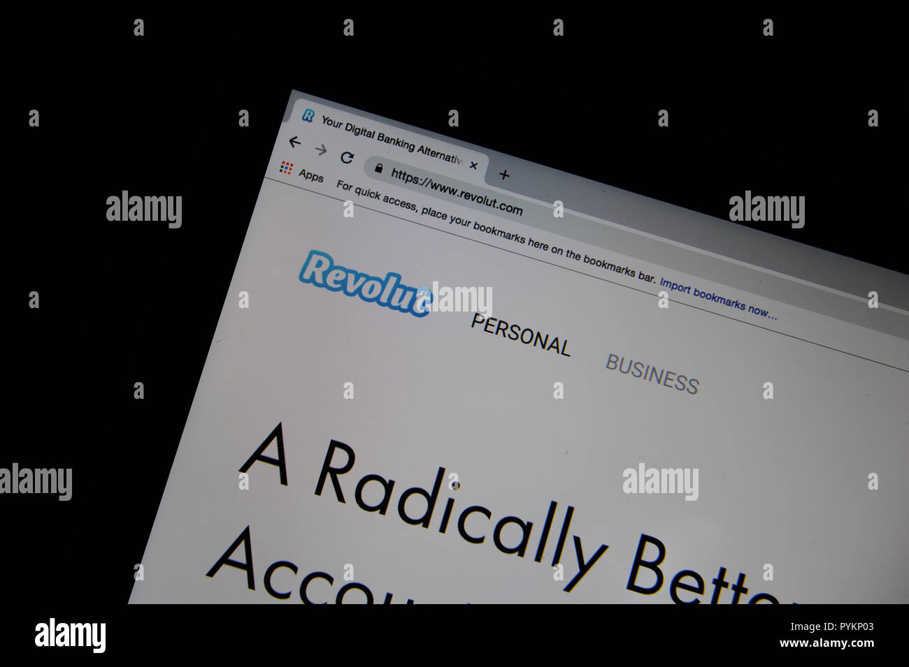 Revolut laptop screen hi-res stock photography and images - Alamy