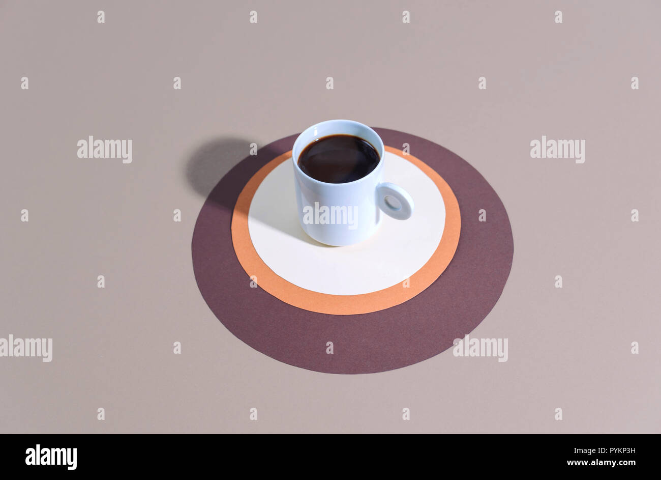Morning coffee setup Stock Photo - Alamy