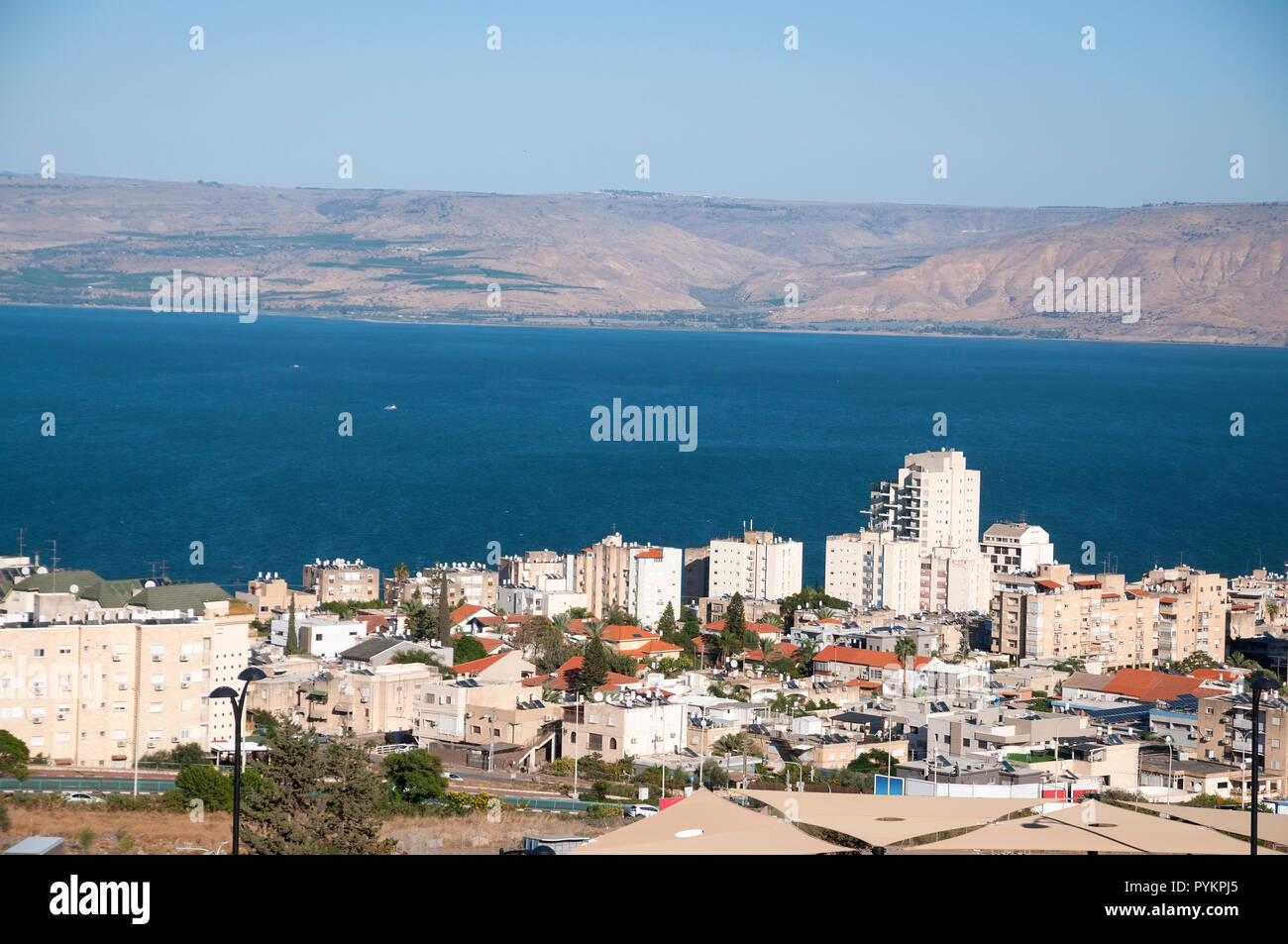 Tiberias and the Sea of Galilee (Tiberia Stock Photo - Alamy