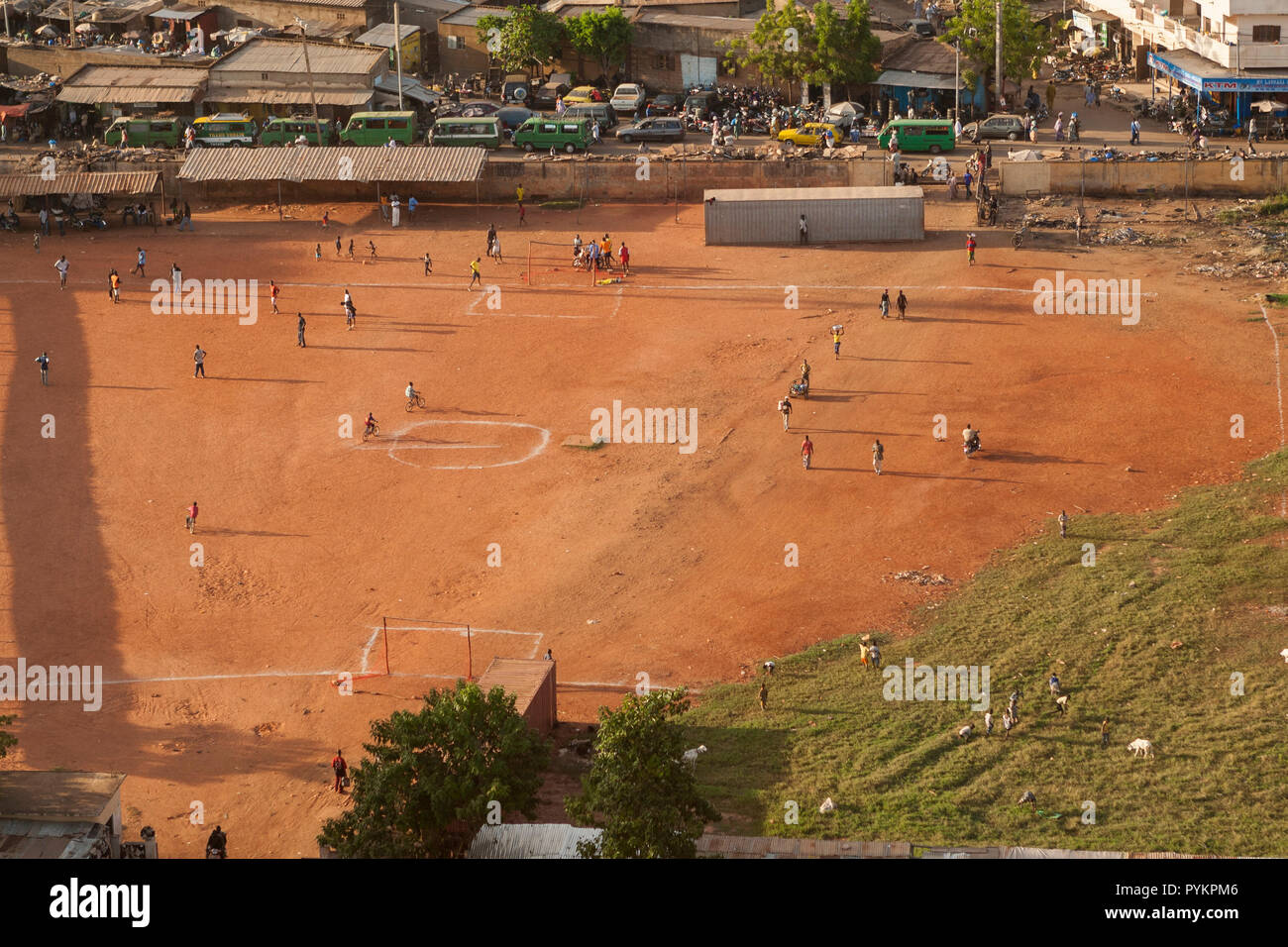 Red soil soccer field hi-res stock photography and images - Alamy