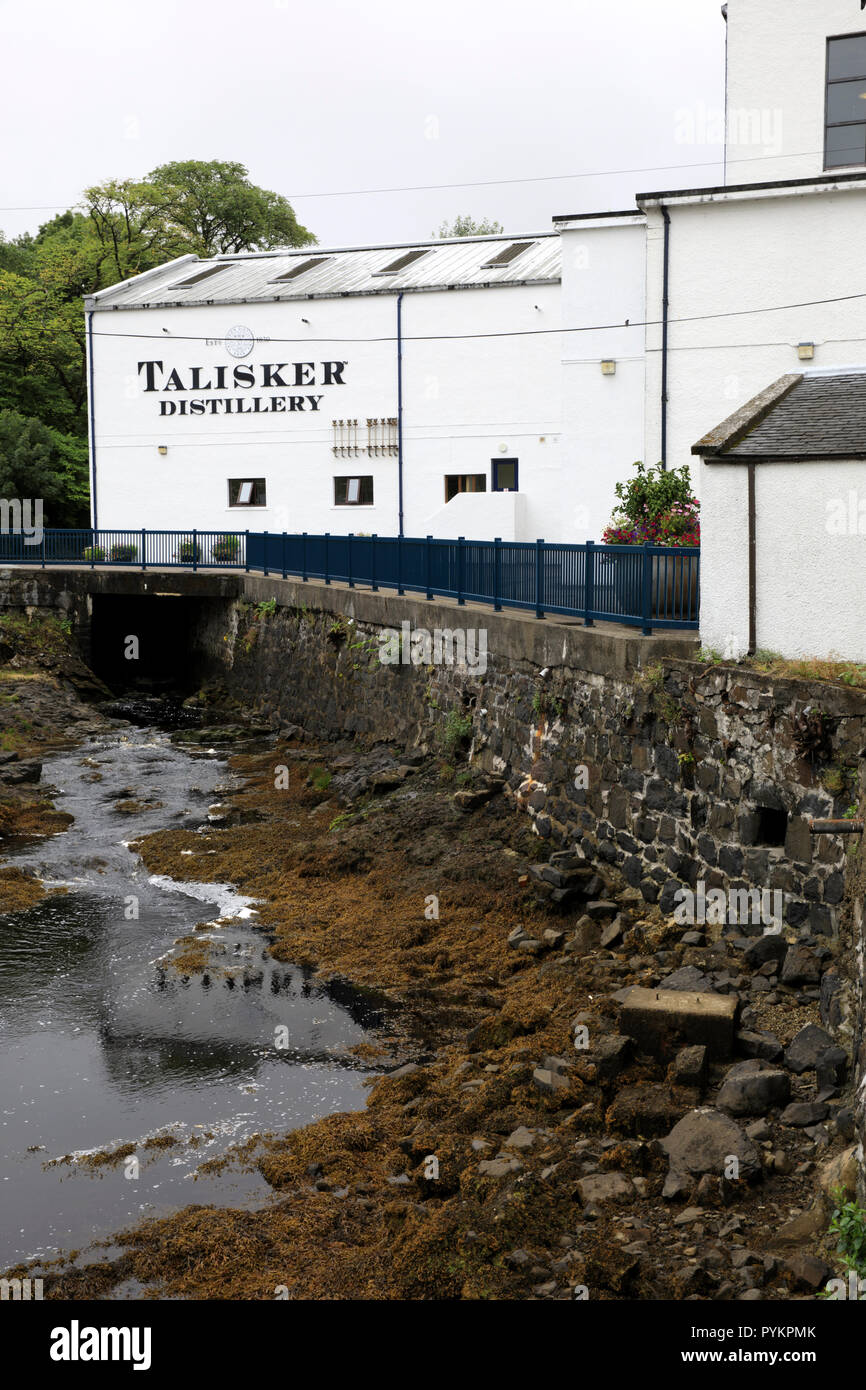 Talisker whisky distillery. Carbost, Loch Harport, Minginish, Isle of ...