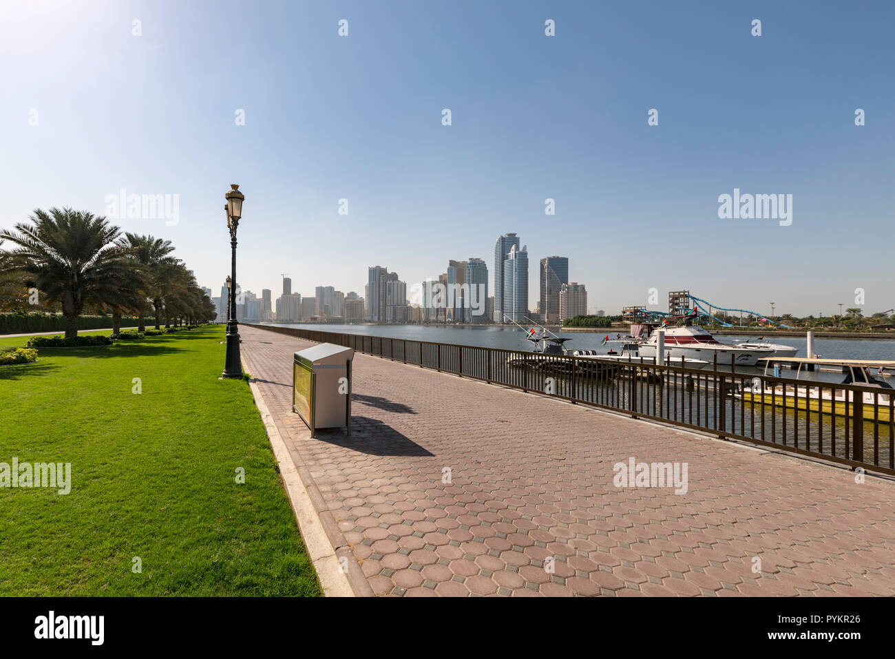 Khalid Lake Trail around the edge of Khalid Lake, also known as Khalid ...